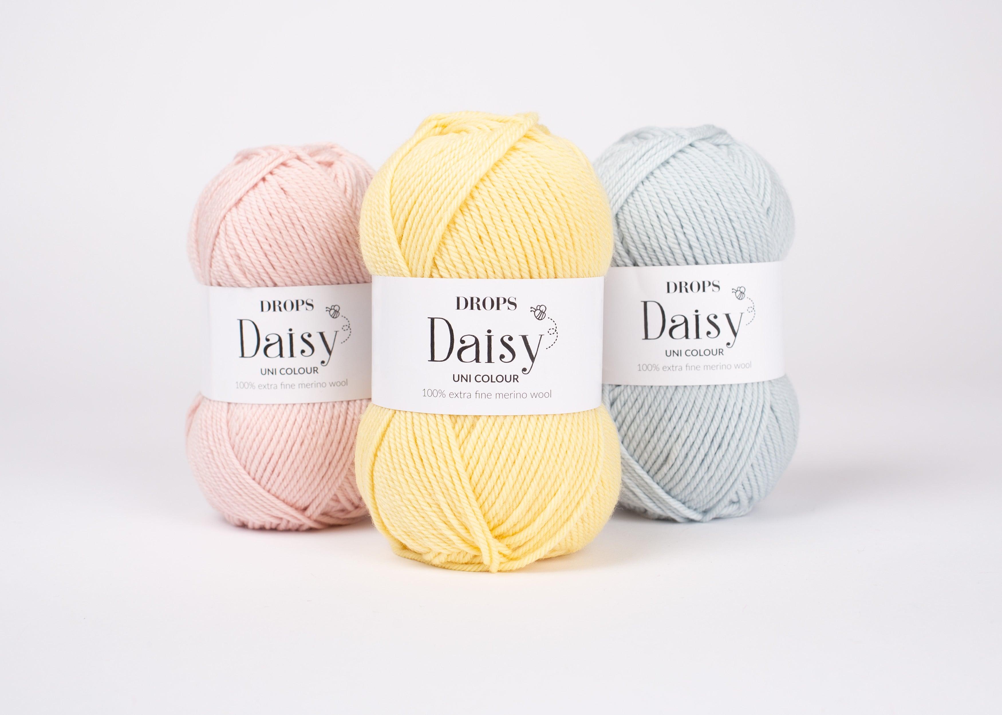 DROPS Daisy mezgimo siūlai 50g (merino vilna) – Pasaulio Siūlai