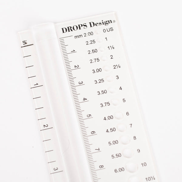 Drops ruler for measuring needle thickness – Pasaulio Siūlai